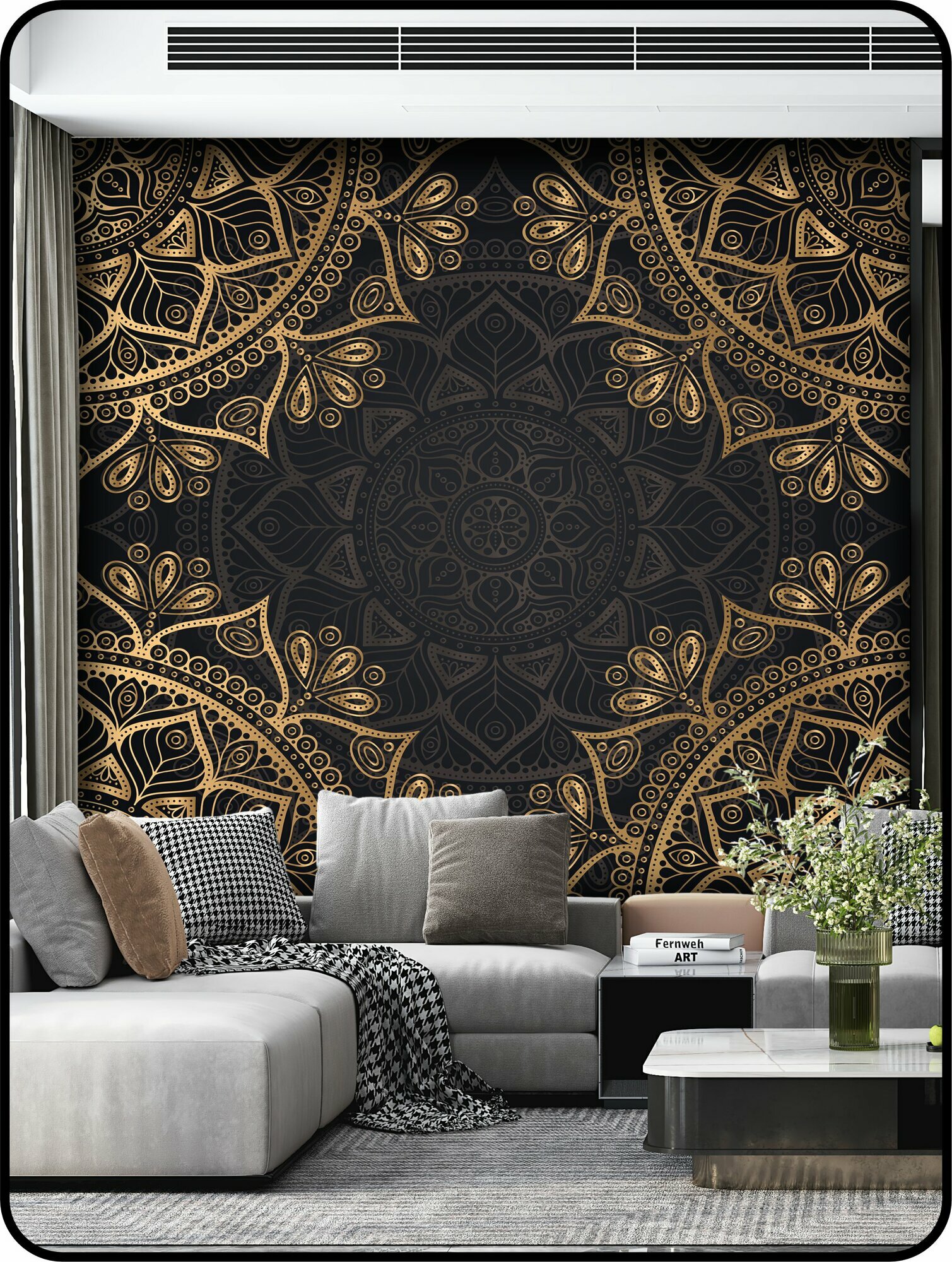 Фотообои Art IrbisPrint на стену "Мандала" 300х270 на флизелиновой основе, 1 рулон