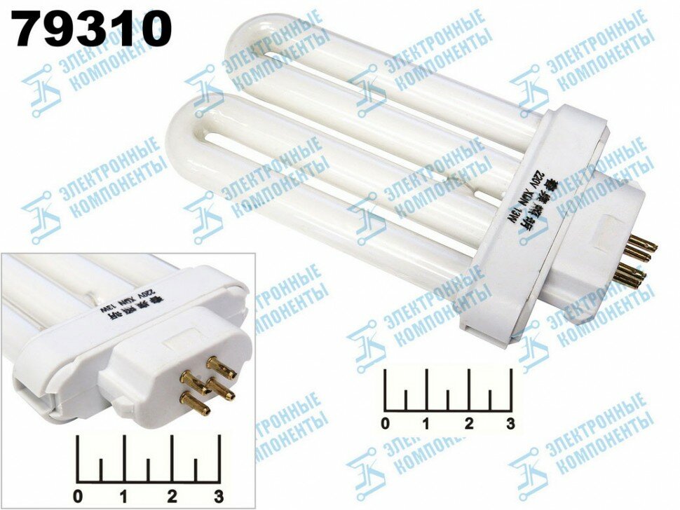 Лампа люминесцентная 13W GX10Q 5000K белый 4 контакта YDW13-2U