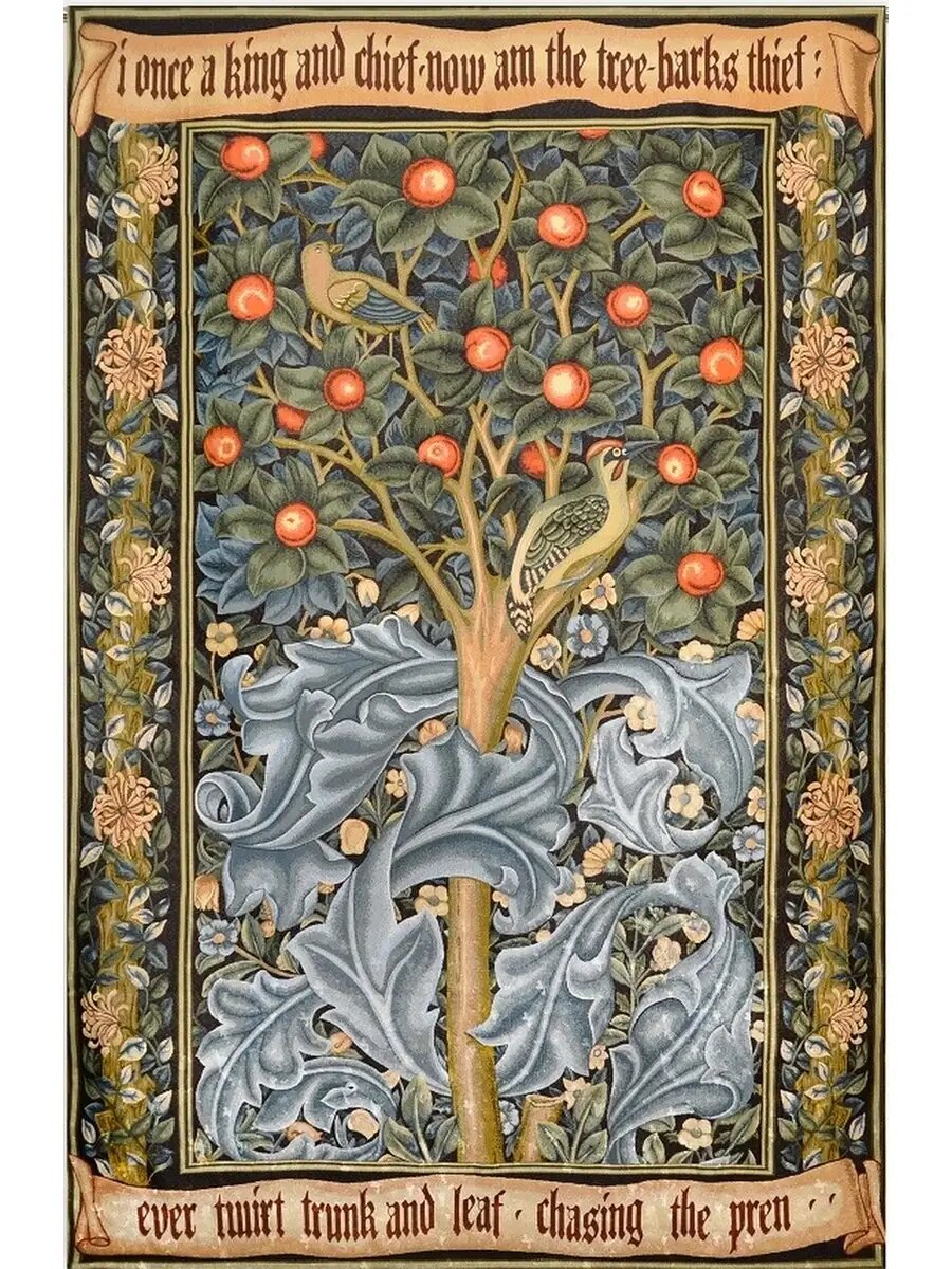 Гобелен Моррис. Гобеленовое панно на стену. 190х130 см.