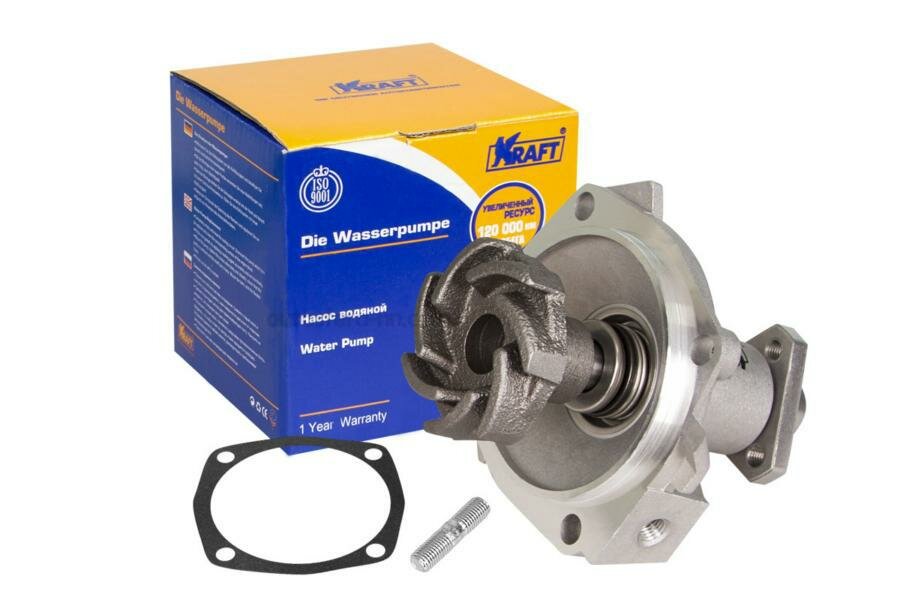 KRAFT KT059348 насос водяной, (чугун крыльчатка) ВАЗ 2101-2107, 2121