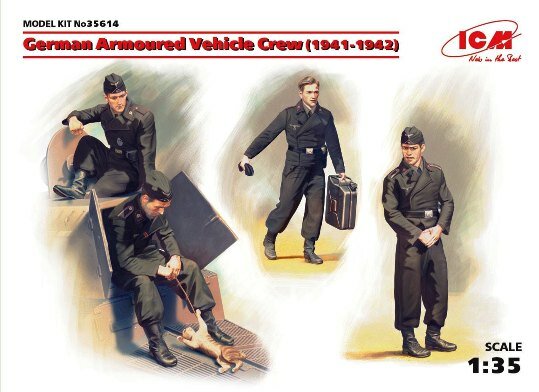 35614 ICM Германский танковый экипаж (4 фигуры) Масштаб 1/35