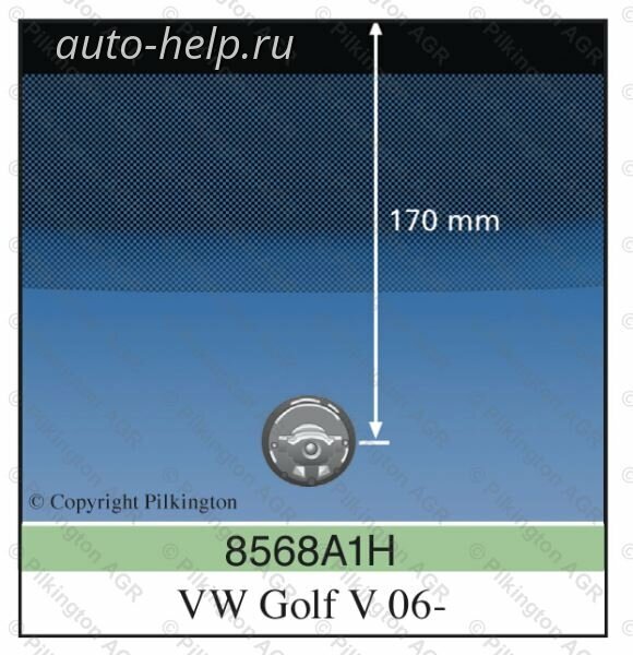 FYG VOLKSWAGEN Лобовое VIN Молдинг solar
