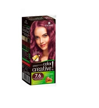 Краска для волос Fiona Creative color тон 7.6 , Рубиновая роскошь