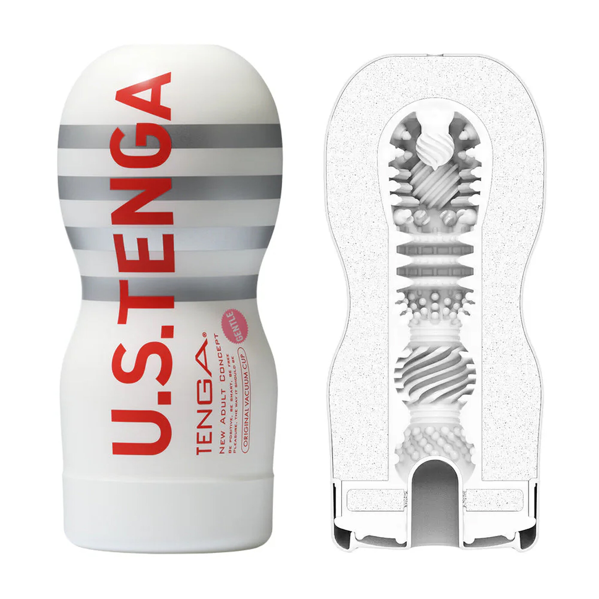 Tenga Original Vacuum Cup Gentle Ultra size мужской мастурбатор, белый