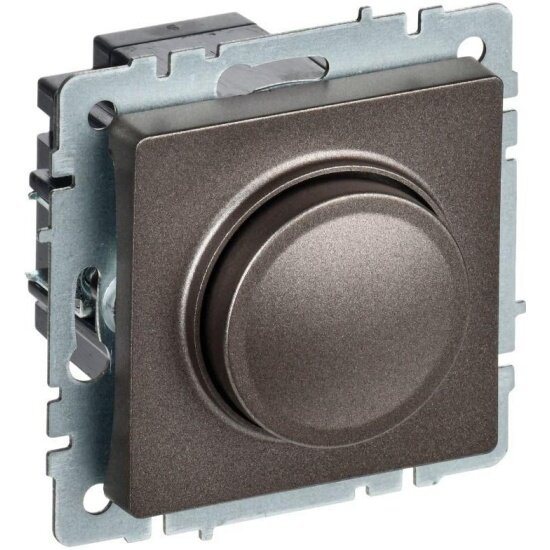 Светорегулятор Iek BRITE СП пов-наж. 600Вт СС10-1-0-БрТБ бр, BR-D20-0600-K45