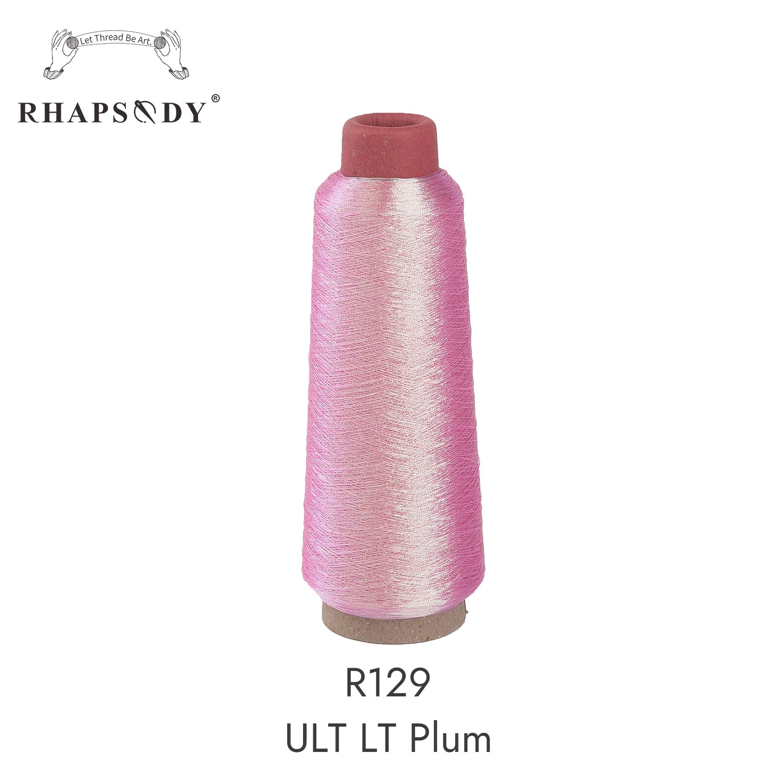 Нить Rhapsody Super Chameleon 2500м, Металлическая, Радужная, 150D, Для Розовый, R129 ULT LT Plum