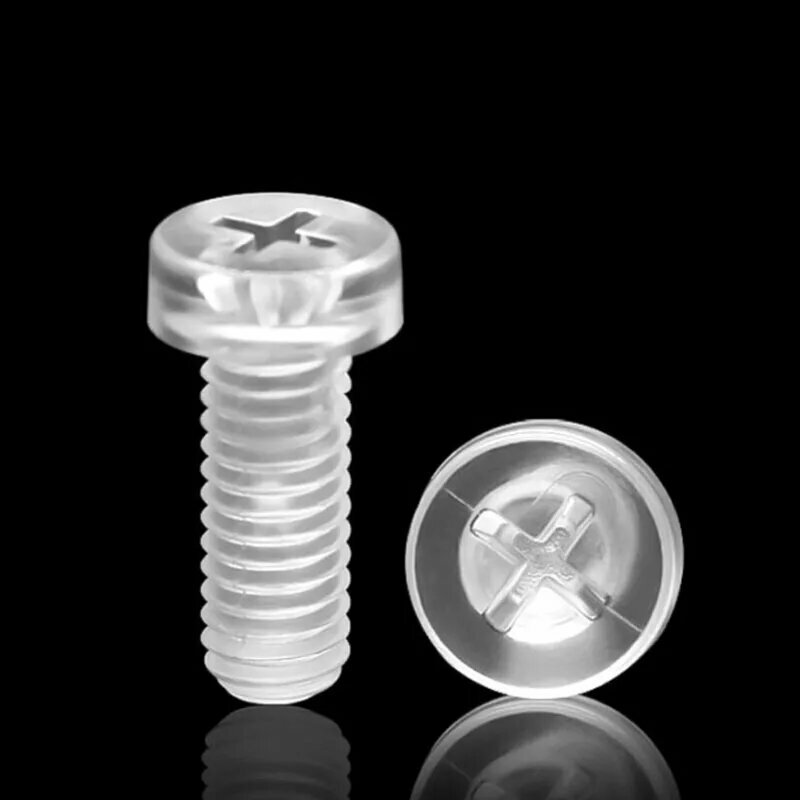 Прозрачные акриловые винты M3 M4 M5 M6 M3 -20pcs, Clear Phillips Bolt, 5mm