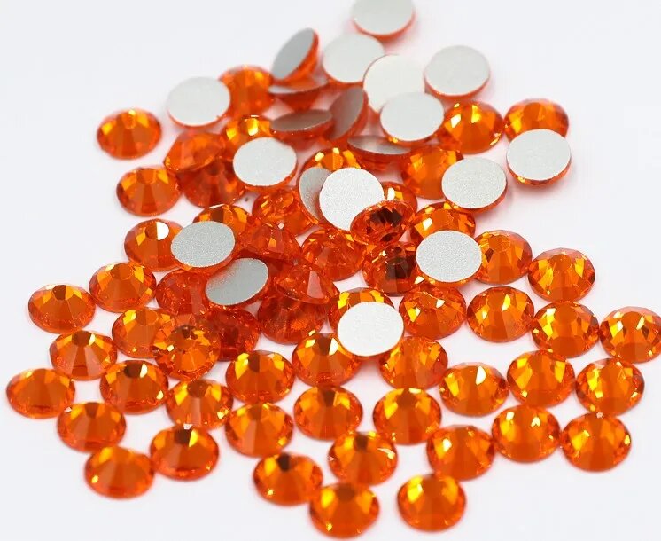 Разноцветные SS3-SS30 стразы без горячей фиксации с плоской задней частью, блестящий камень со стразами для маникюра «сделай сам», 3D ткань для дизайна ногтей, одежда