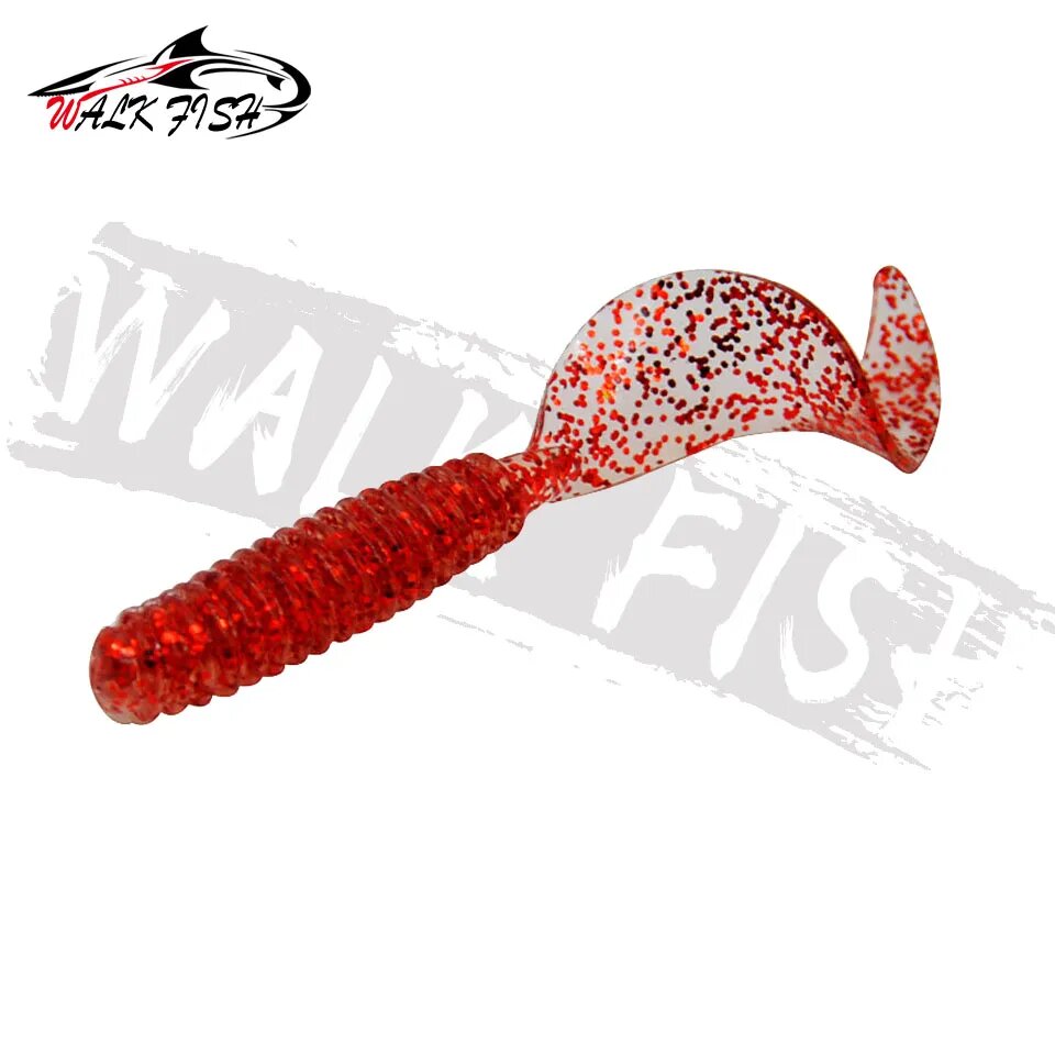 WALK FISH Мягкая приманка Red, 70mm, 10шт