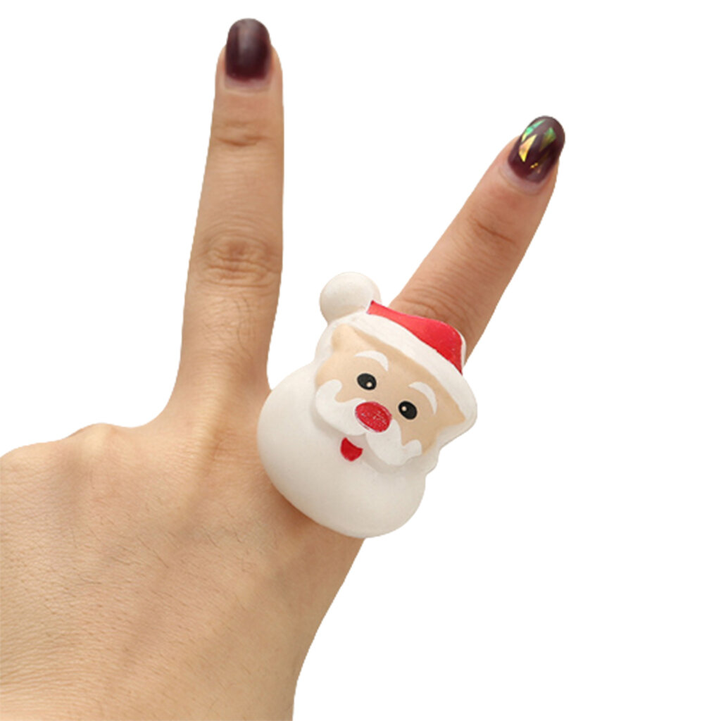 Счастливого рождественского вечеринки светильники Санта -снежинка кольцо снежного дерева снежинка