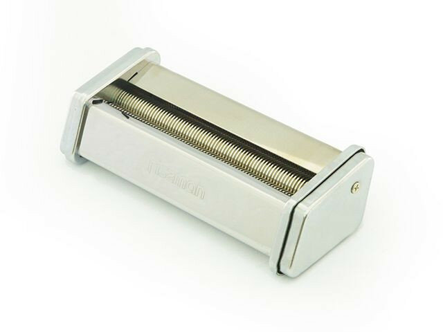 8304 FISSMAN Насадка на машинку для раскатки теста для нарезки лапши лингвини 3 мм (хромированная сталь)