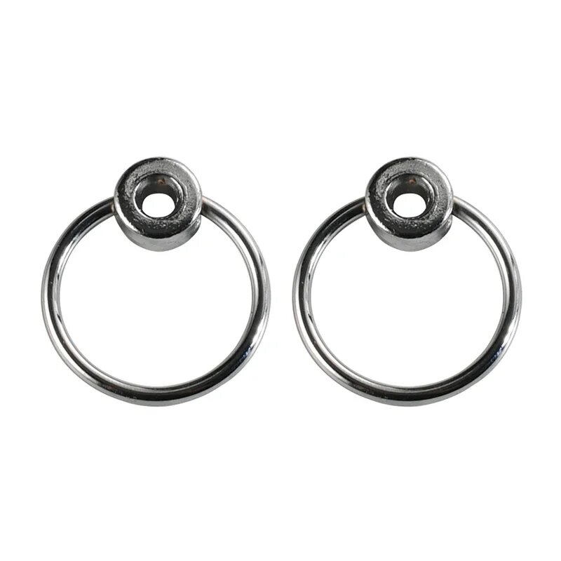 2 шт. дверная ручка для мебели, ручка для деревянной коробки для ювелирных изделий, античная бронза/серебро, ручка для разделочной доски, цинковый сплав, кольцевая фурнитура