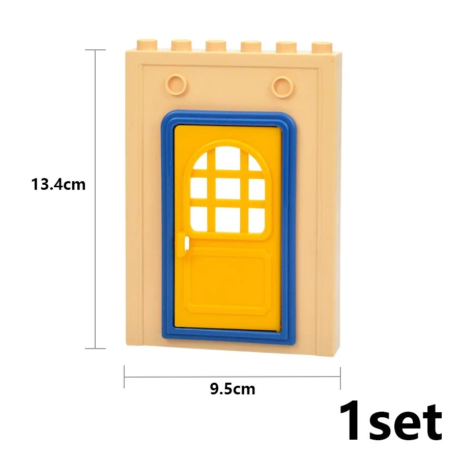 Большие пластиковые строительные блоки VEK Yellow Door A