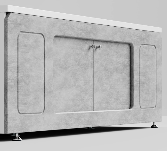 Экран - купе 180 под ванну горный камень