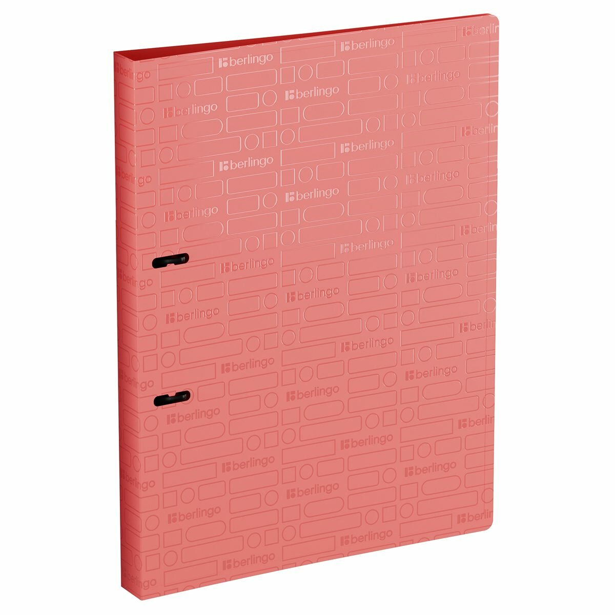 Папка на 2-х кольцах Berlingo Your Way (А4, 24мм, 600мкм, D-кольца, с внутр. карманом) коралловая (RB4_2D892)