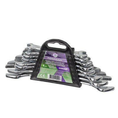 Ключи рожковые, набор 8 предметов Помощник