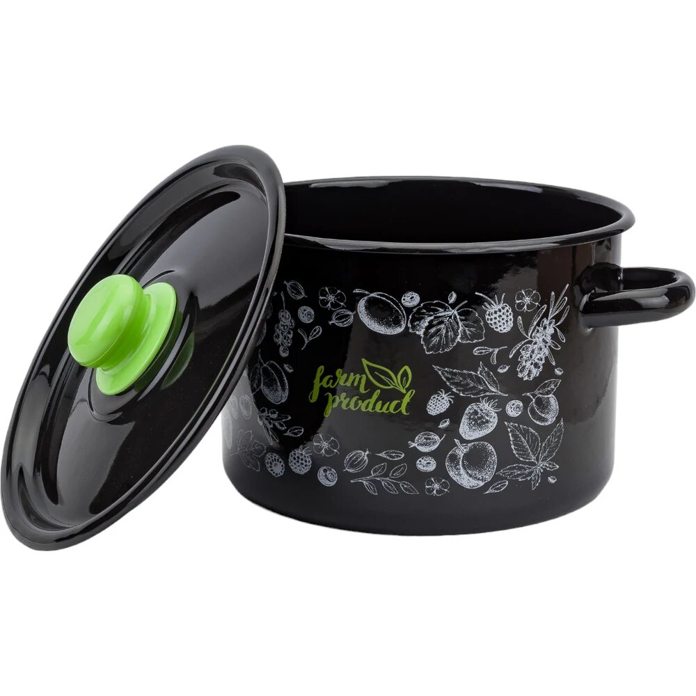 Цилиндрическая эмалированная кастрюля appetite Berry 4.5 л 1с17с Berry