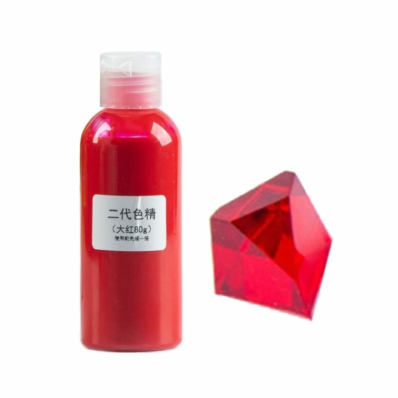 (1 бутылка) 80 г эпоксидной цветной пасты (ночь)-красный