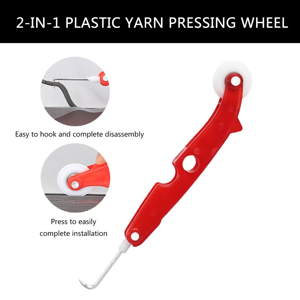 Двухколесный инструмент для установки москитной сетки