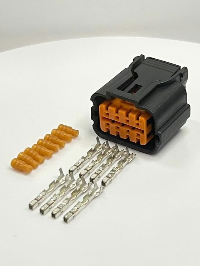 Разъем (колодка, фишка) 8 контактов (8 pin) мама HP285-08021 камеры заднего вида KIA Rio Hyundai Solaris II