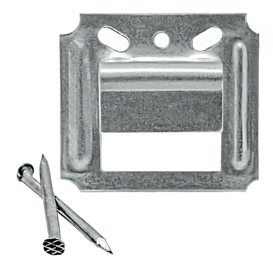 Крепеж кляймер №7 с гвоздями для вагонки/блок хауса и имитации бруса увеличенный (200 шт.)