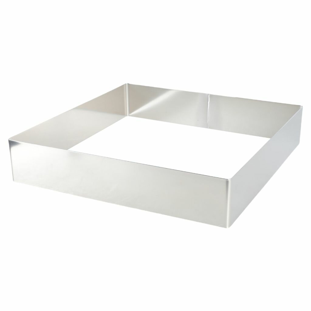 Квадратное кольцо для мусса, форма для чизкейка из нержавеющей стали-диагональ 12 дюймов