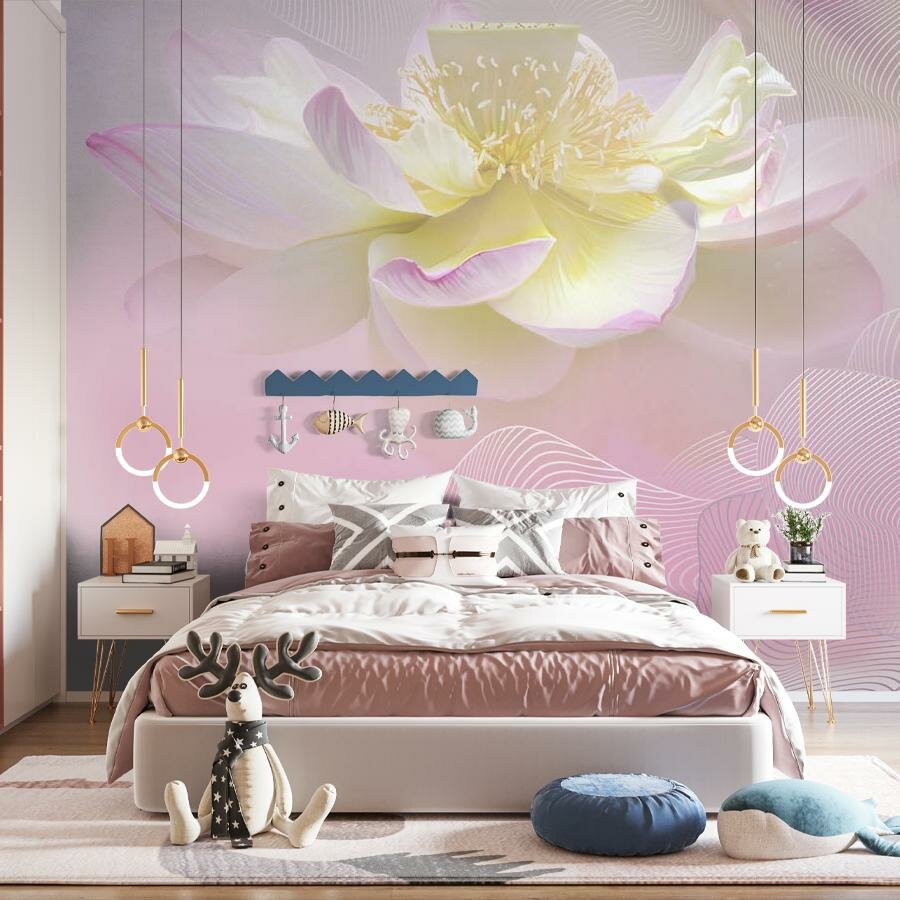 Фотообои Флюид Арт и цветы 13-748-L-Велюр 270 x 400 см (ВхШ) L, флизелиновые, влагостойкие обои MasterFresok