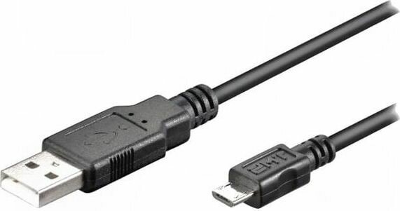 Кабель GOOBAY 95735 USB 2.0 вилка USB A, вилка micro USB B 300мм черный, 1 шт