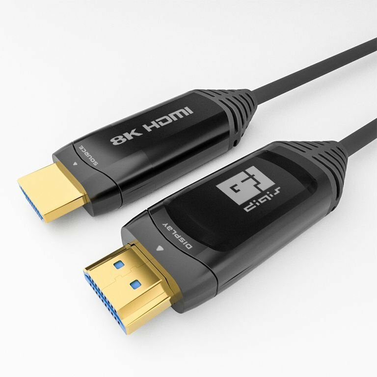 Кабель digis dsm-ch20-8k-aoc, hdmi-hdmi 2.1, оптический (aoc), 20 метров, 8k 60гц 4:4:4 (hdr), 48 гб/с