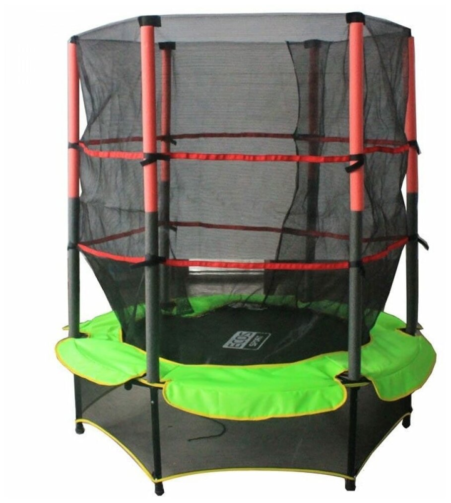 Каркасный батут ECOS TX-B7105C 137х137х198 см , черный