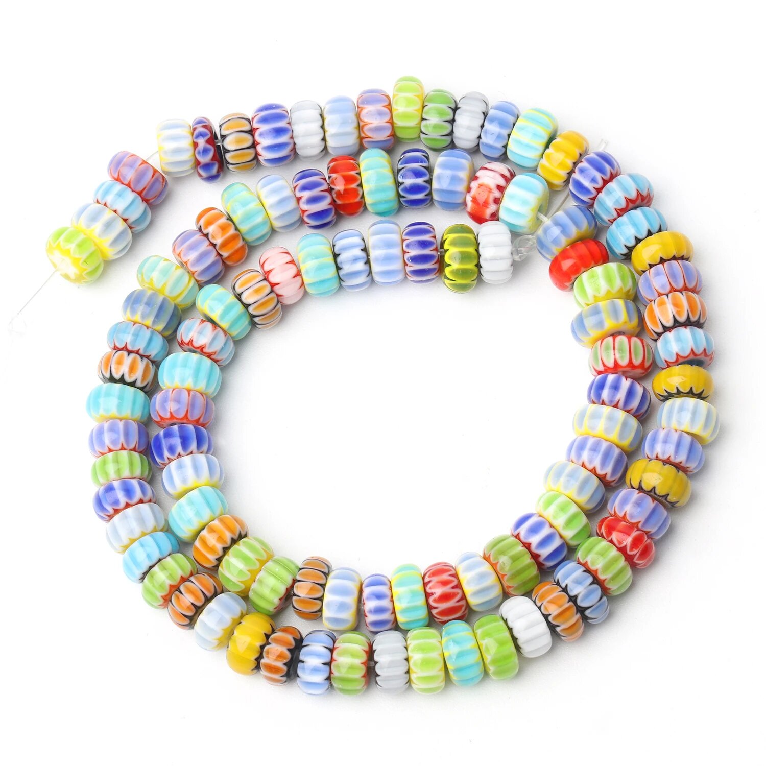 Бусины Миллефиори Мурано nociuciu 5x4 мм 7x4 мм 7x4mm about 100pcs