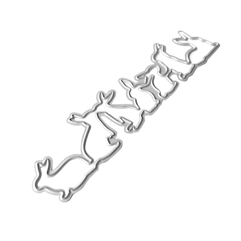 Кролики Для Резки Металла Штампуют Трафарет Для Скрапбукинга DIY Album Stamp Paper Embossing