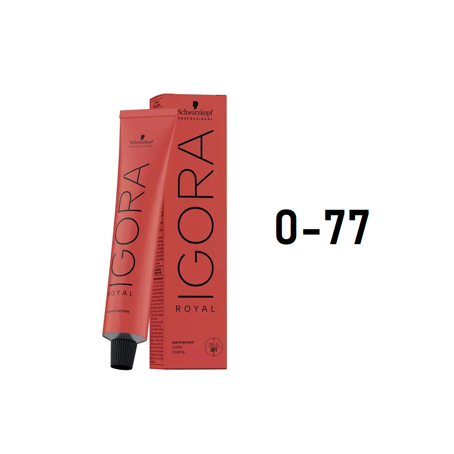 Schwarzkopf Professional Schwarzkopf Igora Royal 0-77 - Перманентный краситель медный микстон 60 мл