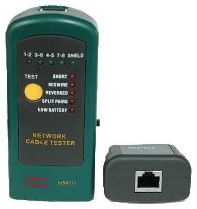 MASTECH MS6811 тестер кабеля замыкание, обрыв, идентиф. в многож. кабелях 00-00000254