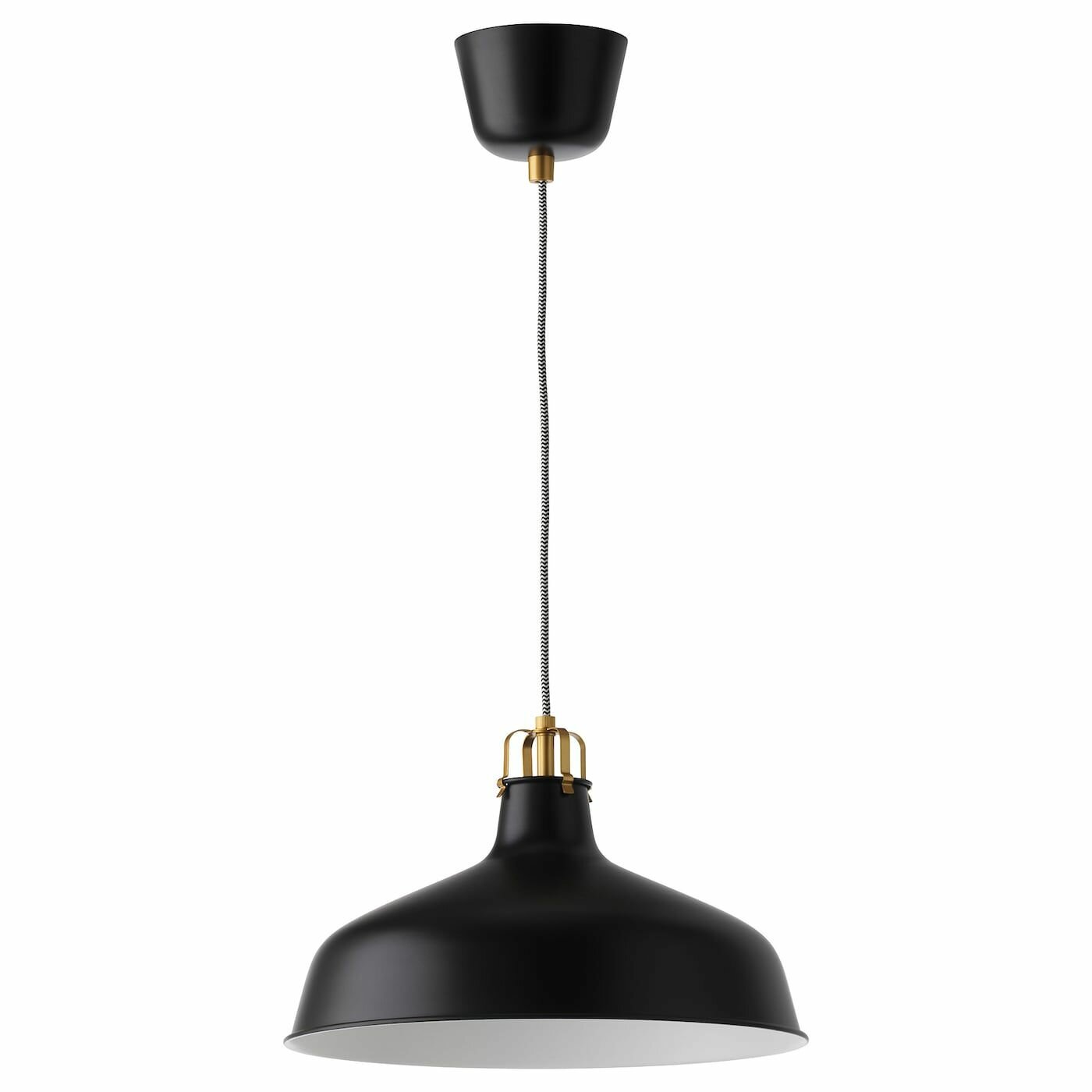 Светильник потолочный IKEA RANARP 203.909.51, 38 см, цвет черный