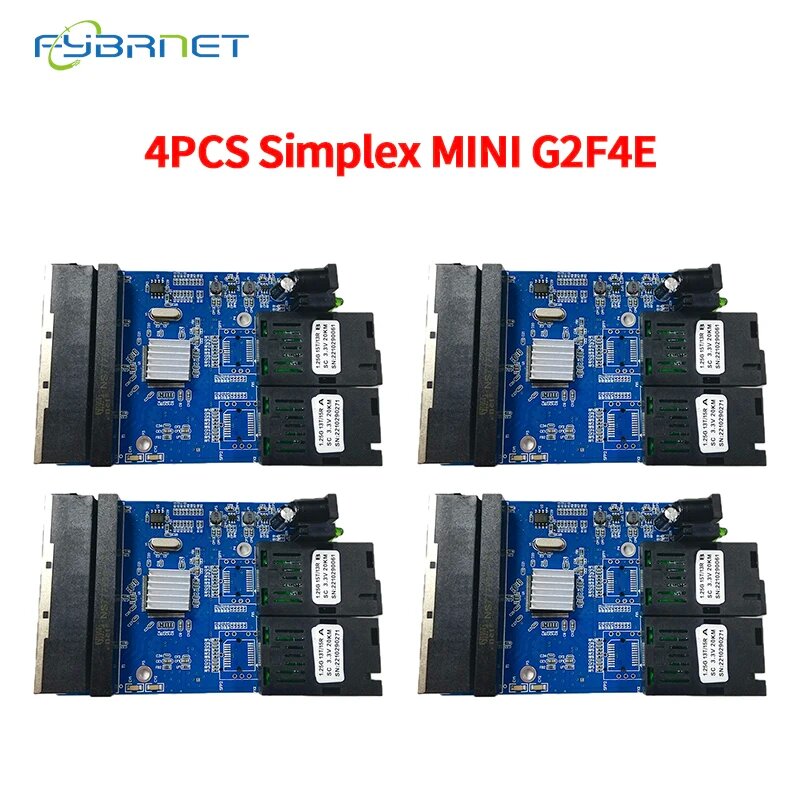 Ethernet оптический конвертер FNPB-G2F4E-MINI 4 PCS