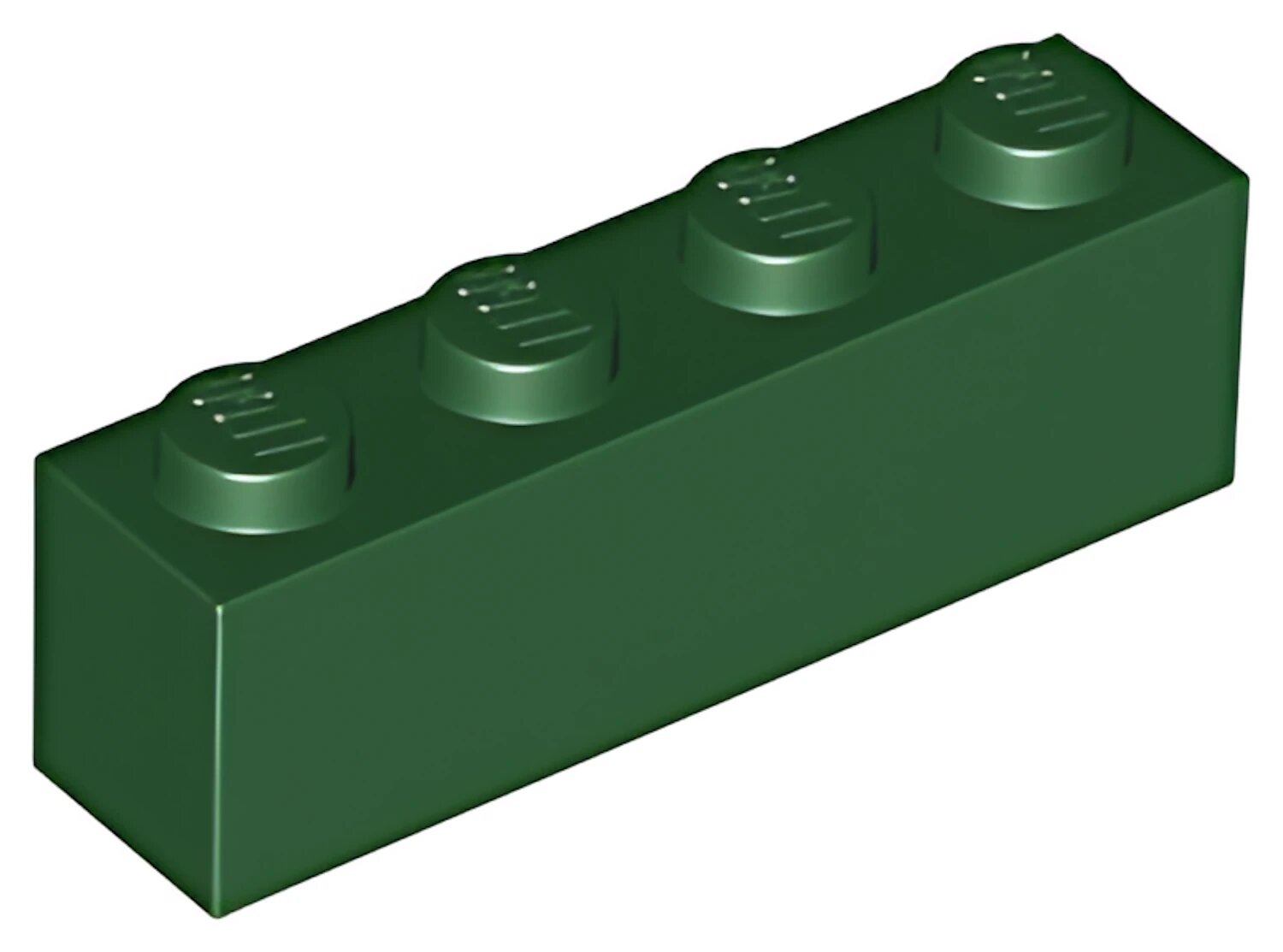 Кирпич LEGO Brick 1 x 4 3010 (6146) Dark Green U