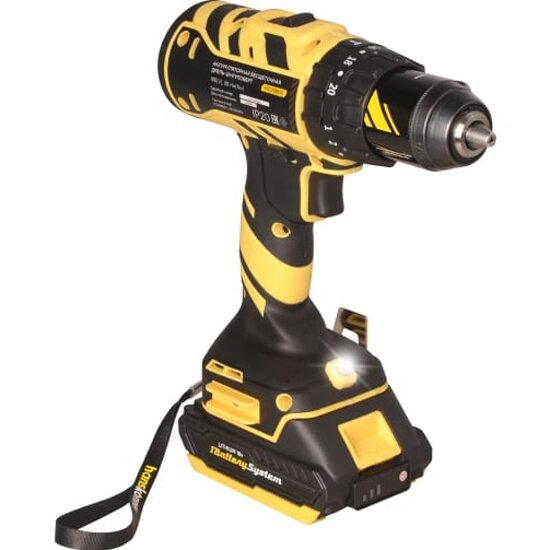 Шуруповерт аккумуляторный ударный Hanskonner HCD1865I 1BatterySystem