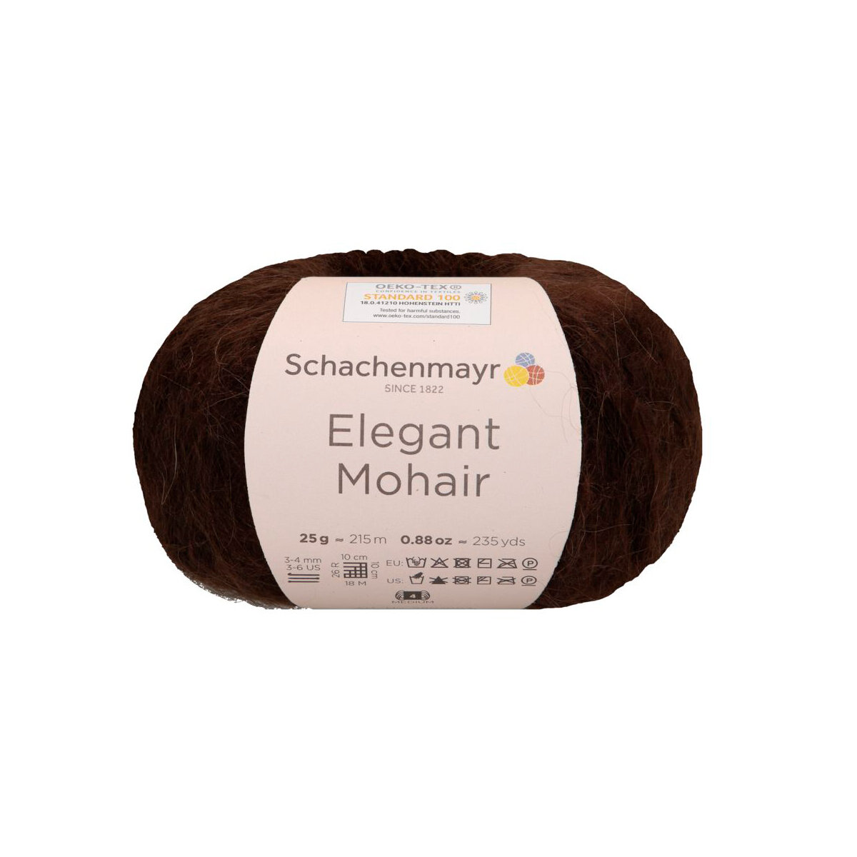 Elegant Mohair /Элегант Мохер/ пряжа Schachenmayr, MEZ, 9807003 (00011, kaffee (кофе), коричневый)