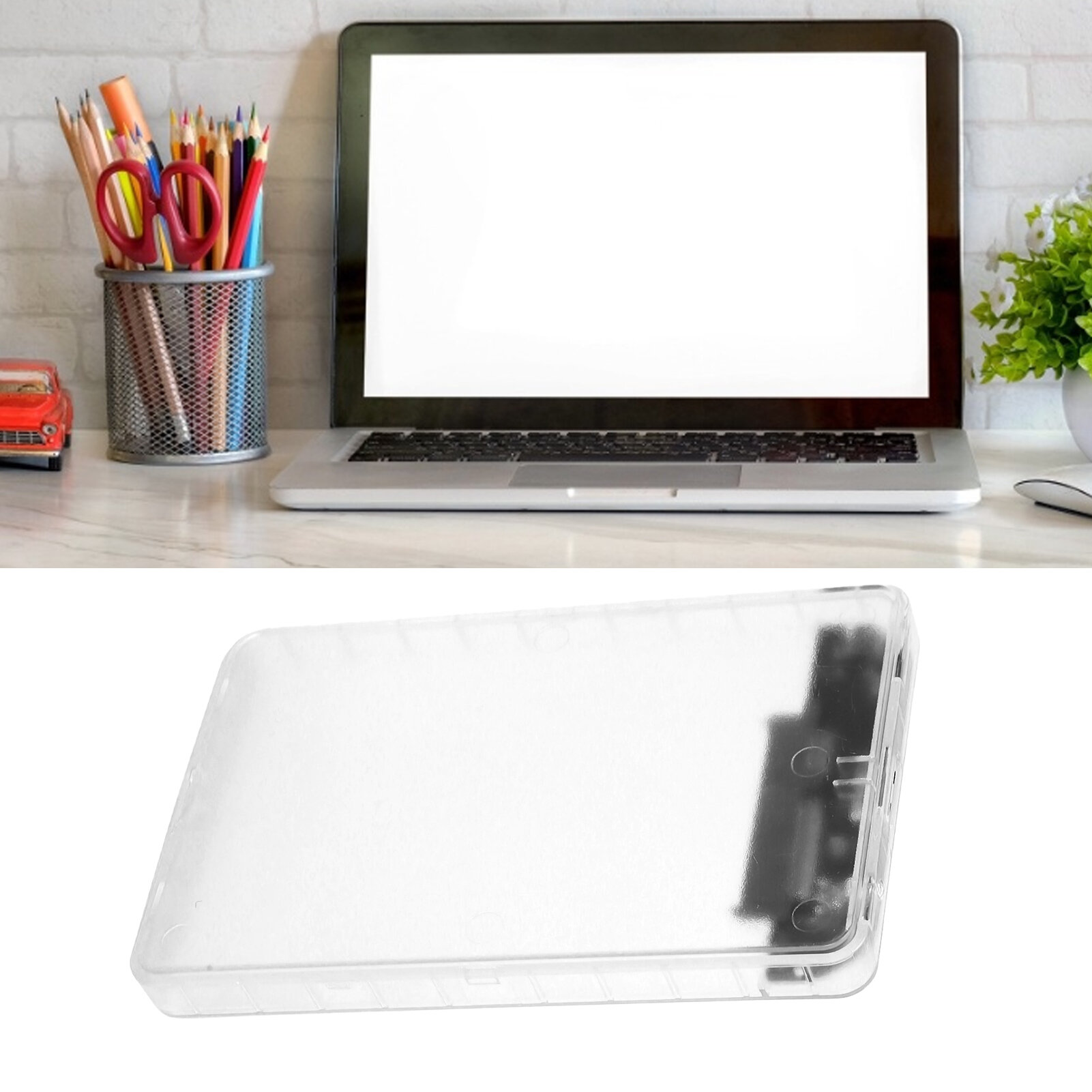 Корпус для внешнего диска USB3.0 для жесткого диска 2.5 дюйма HDD/SSD коробка для хранения и защиты (жесткий диск не включен)