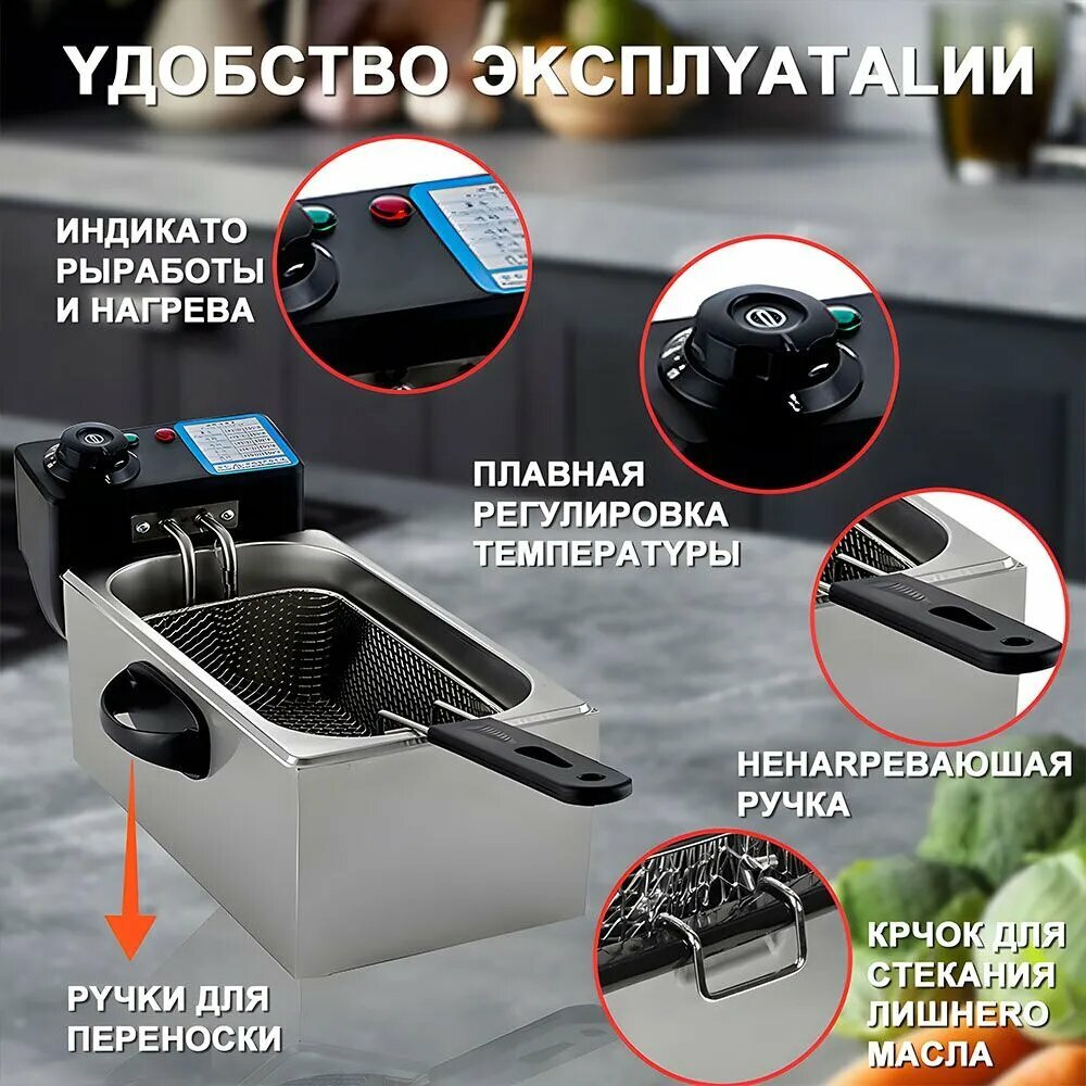 Xiaomi YouPin VEDYARTI Фритюрница электрическая со съемной чашей 4 литра