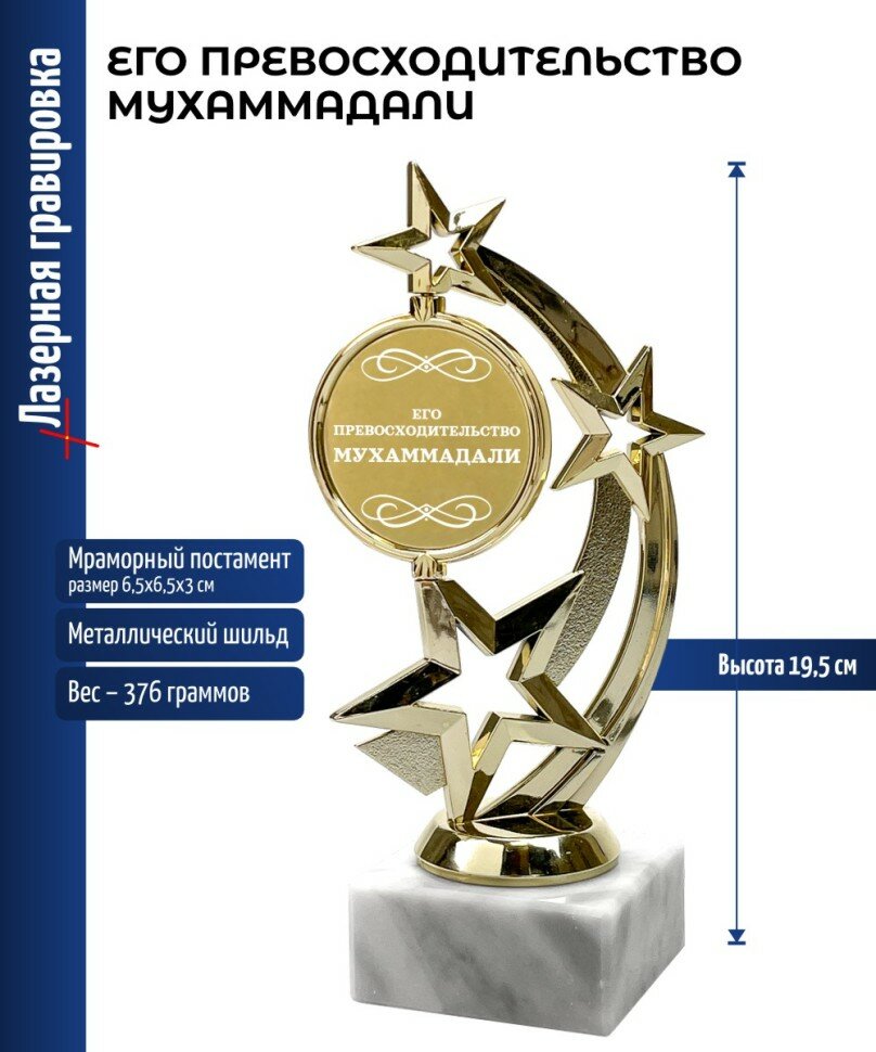 Статуэтка Звезда "Его превосходительство Мухаммадали" (19,5 см)