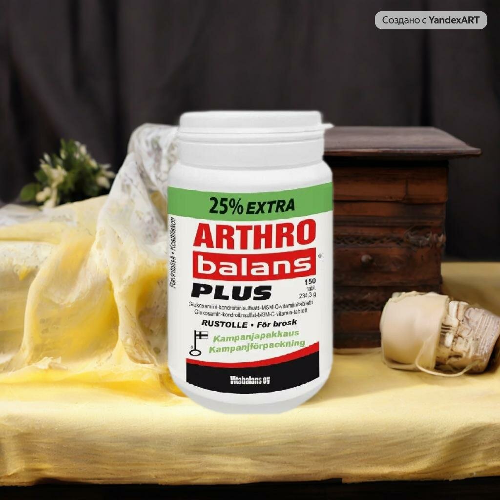 Препарат Vitabalans "Arthro Balans Plus", БАД, без вкуса, 50г, 150шт