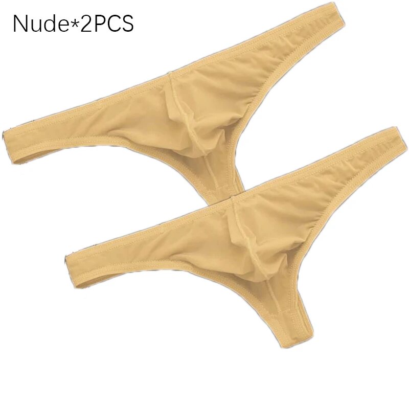 Мужские стринги желтые, C Nude, 2 шт.