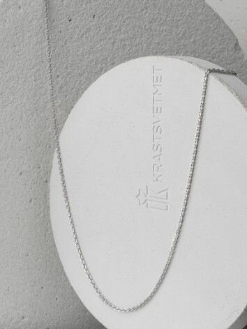 Цепь серебро, 925 проба, родирование