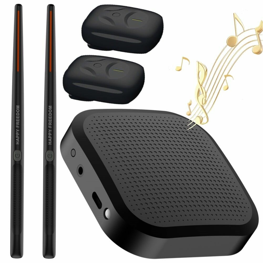 Электронная ударная установка Портативный воздушный барабан с барабанными палочками для начинающих детей