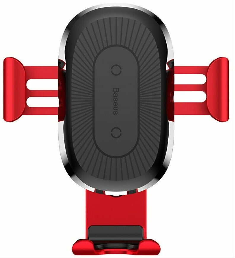 Автомобильный держатель с беспроводной зарядкой Baseus Wireless Charger Gravity Car Mount Red (WXYL-09)