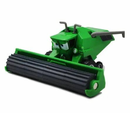 Металлический комбайн из мультфильма "Тачки" модель -Фрэнк Зелёный