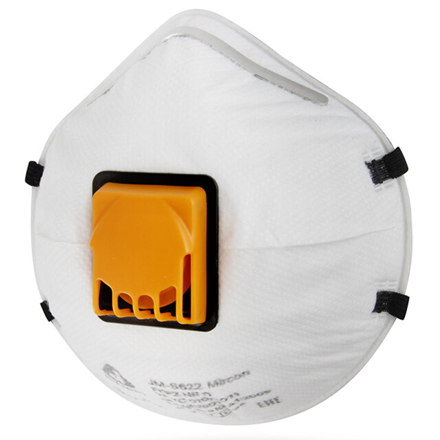 JETASAFETY JM-8622 чашеобразный респиратор с клапаном, комплект 3 шт, защита дыхания