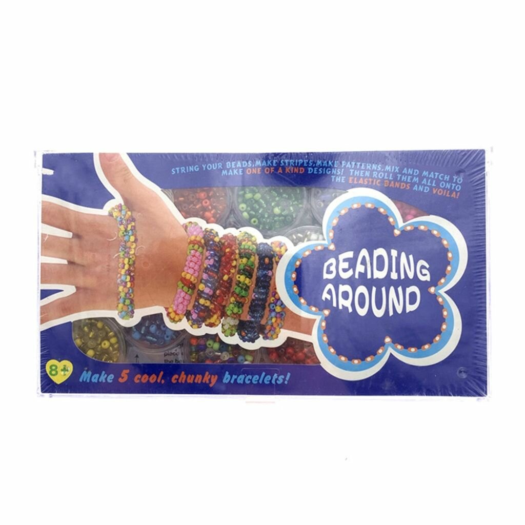 Набор украшений для плетения браслетов ручной работы девочек 4 12 лет. Сделайте свои собственные аксессуары из бисера с разноцветными бусинами